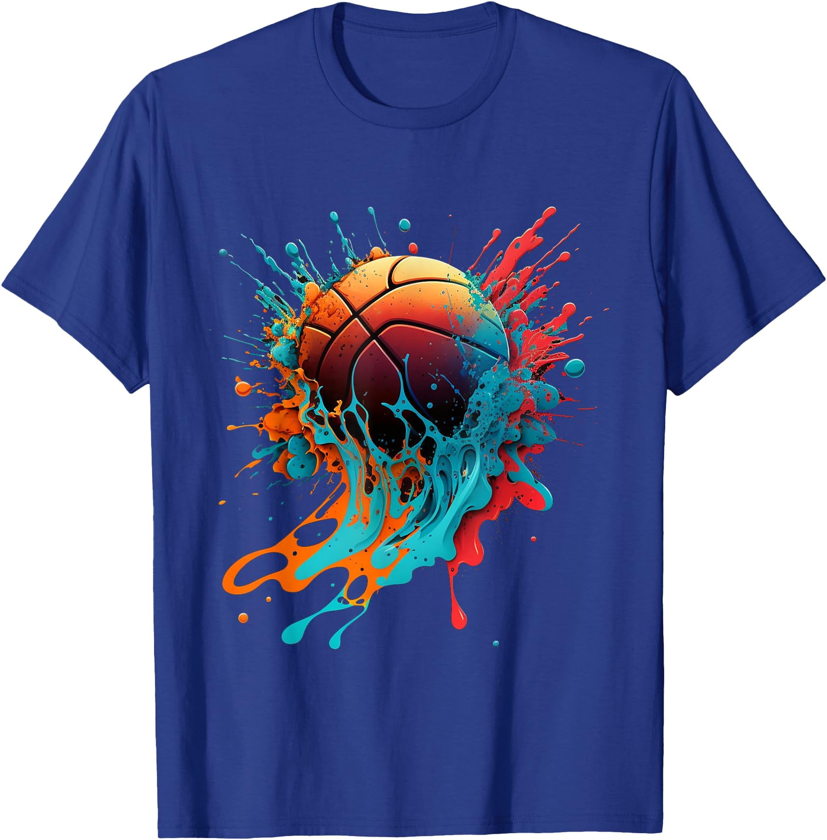 Basketball Splash Baller Basketball Player Team Softstyle T-Shirt for ...
