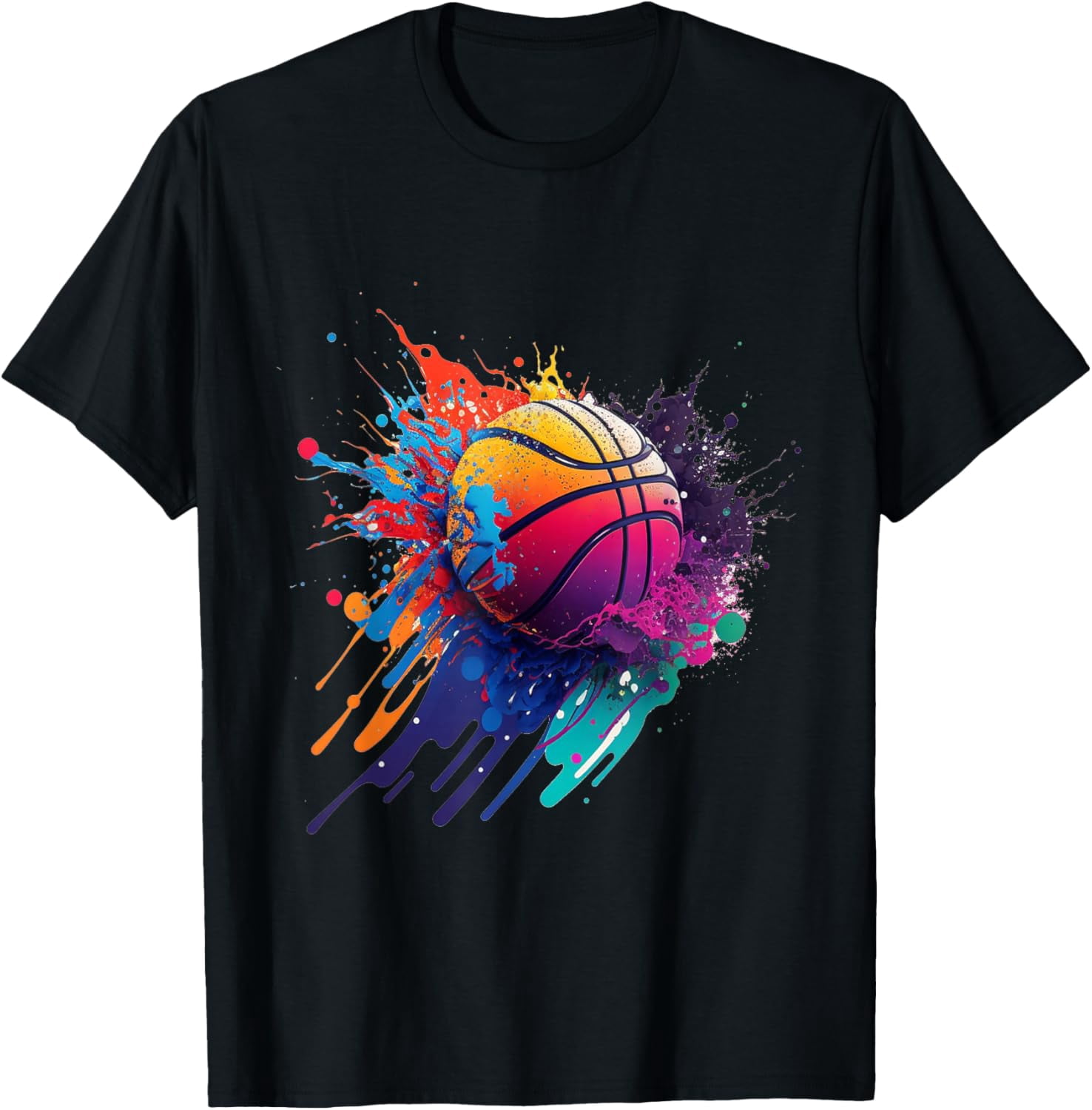 Basketball Splash Baller Team Player Basketball Player T-Shirt ...