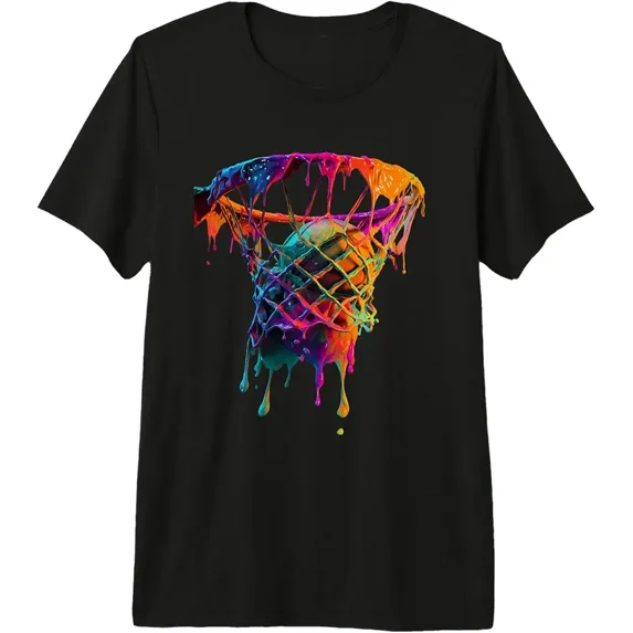 Basketball Splash Graphic Basketball Player Team Player Premium Tri ...