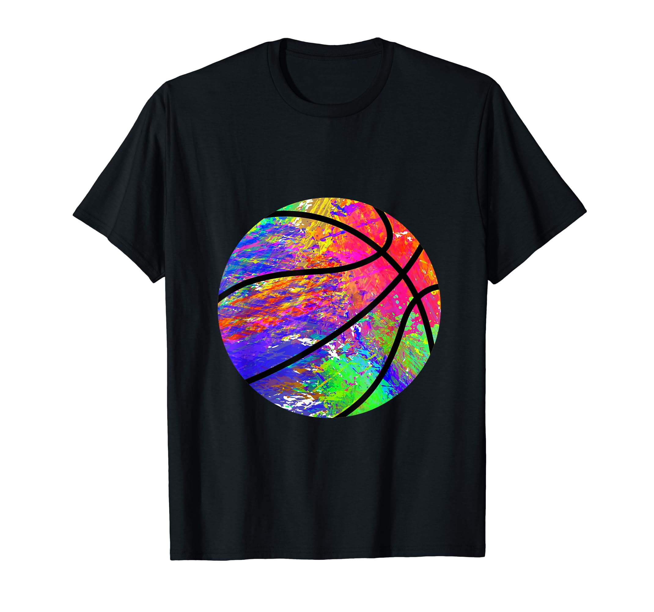 Basketball Splash Team Player Basketball Player Baller T-Shirt ...