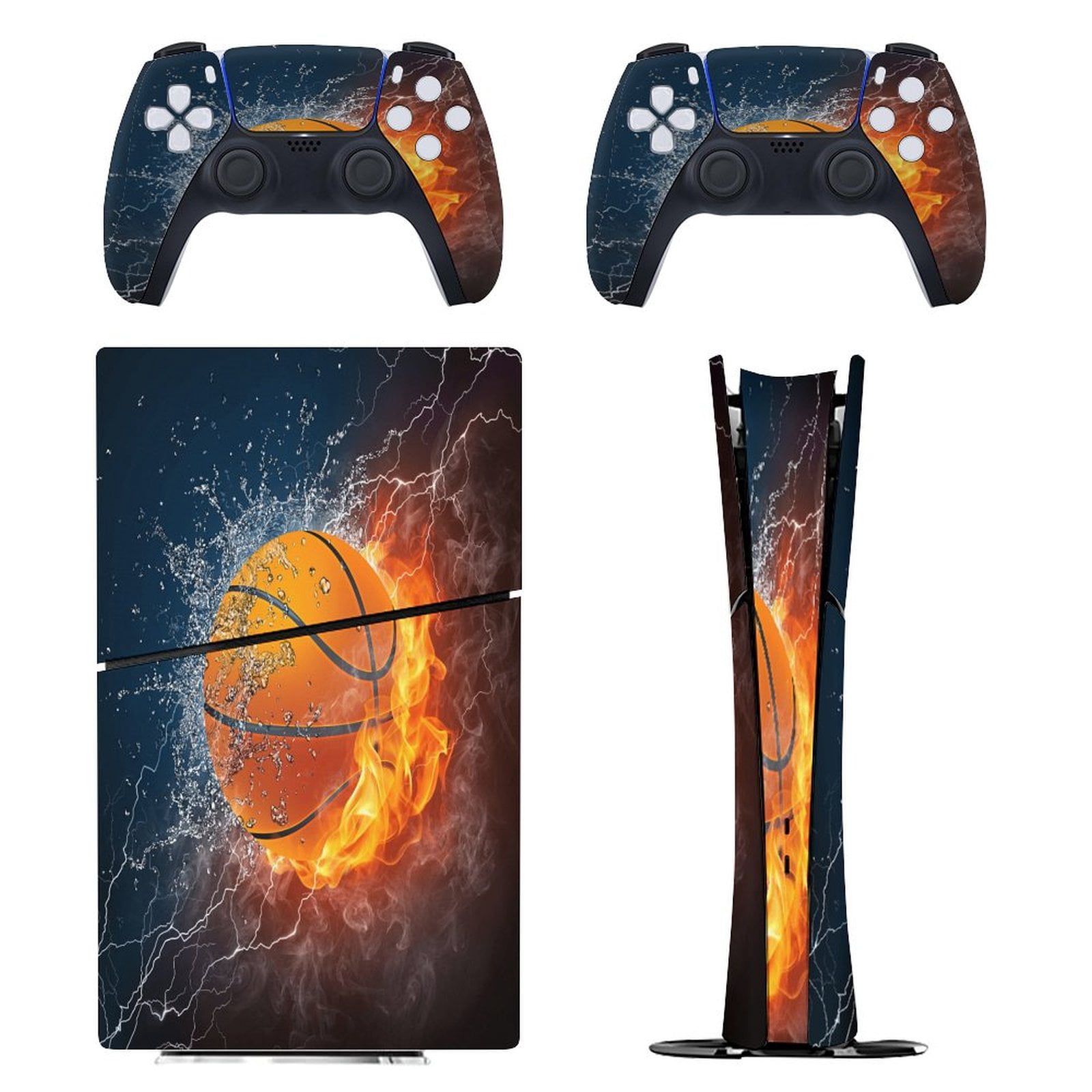 Basketball Sport Ball PS5/PS5 Pro/PS5 Slim Digital Disc Skin Sticker ...