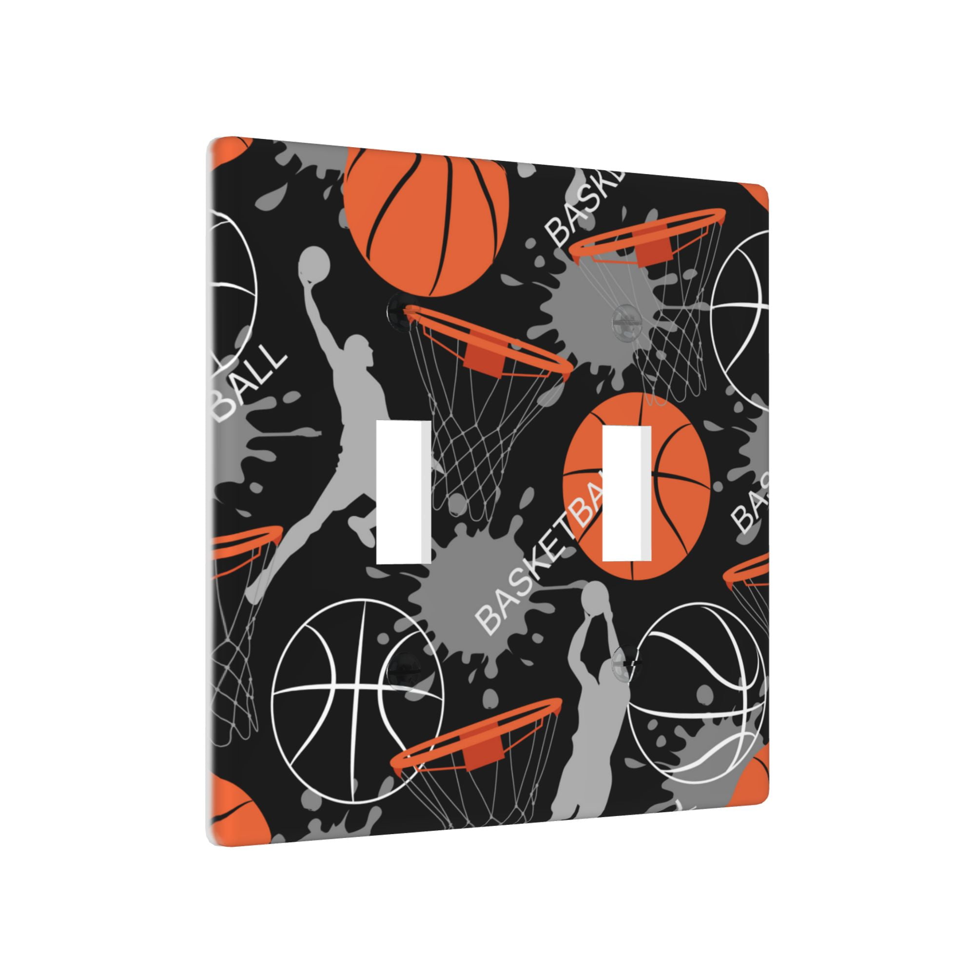 Basketball Sport Double Toggle Light Switch Plate Decorative Wall Plate ...