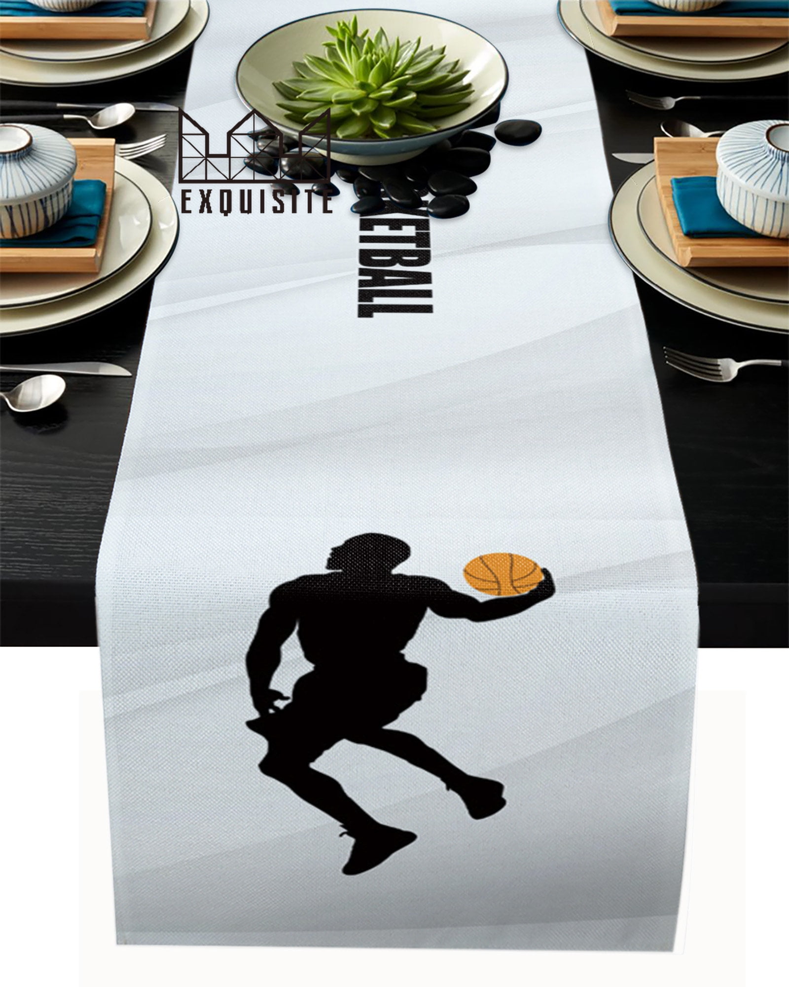 Basketball Sport Grey Wedding Table Decoration Coffee Table Decor ...
