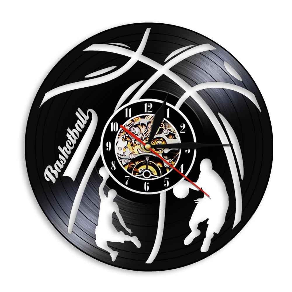 Basketball Sports Handmade Wall Art Decor Clocks Basketball Player ...