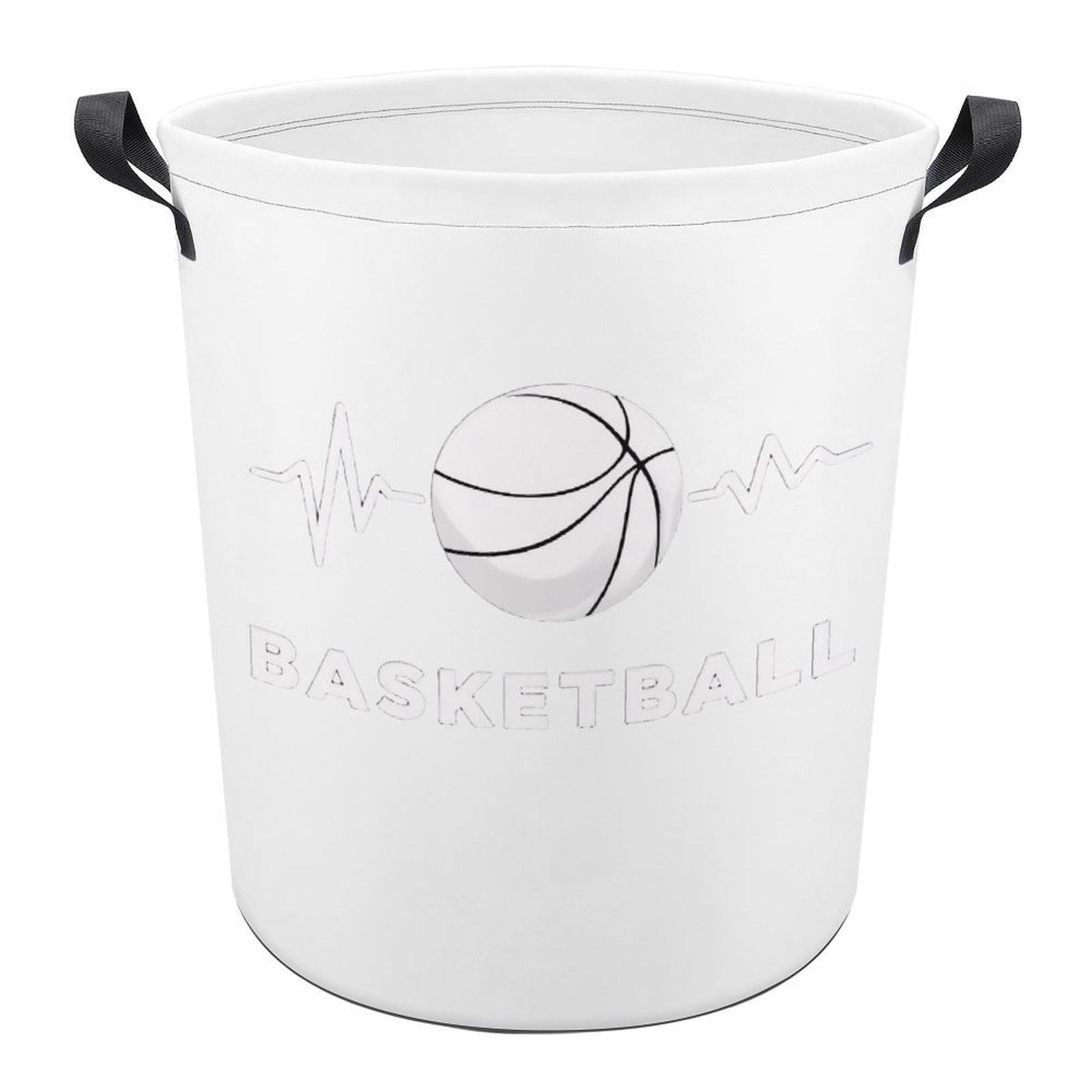 Basketball Sports Print Foldable Laundry Basket for Clothes Storage ...