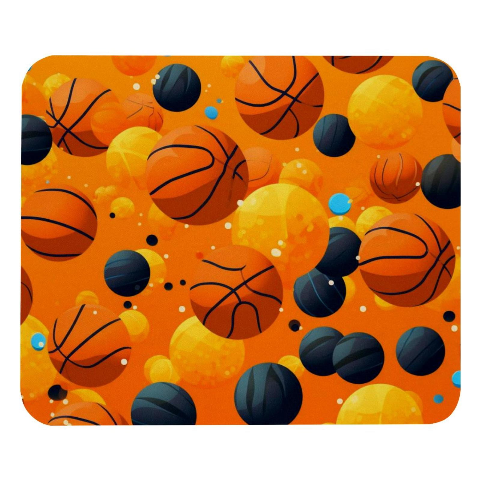 Basketball Square Desk Mat Gaming Mouse Pad, 8.3x9.8 Inch Non-Slip ...