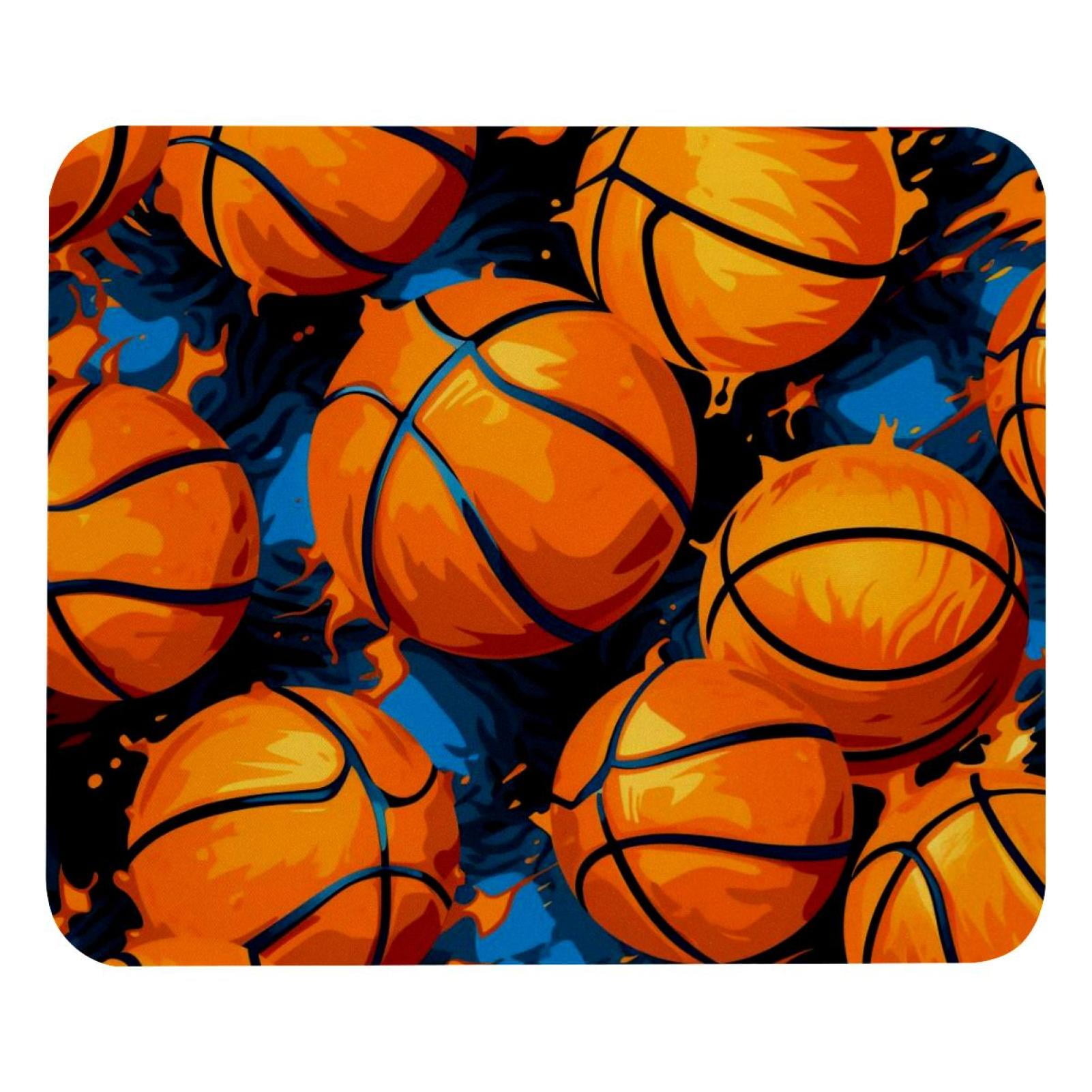 Basketball Square Desk Mat Gaming Mouse Pad, 8.3x9.8 Inch Non-Slip ...