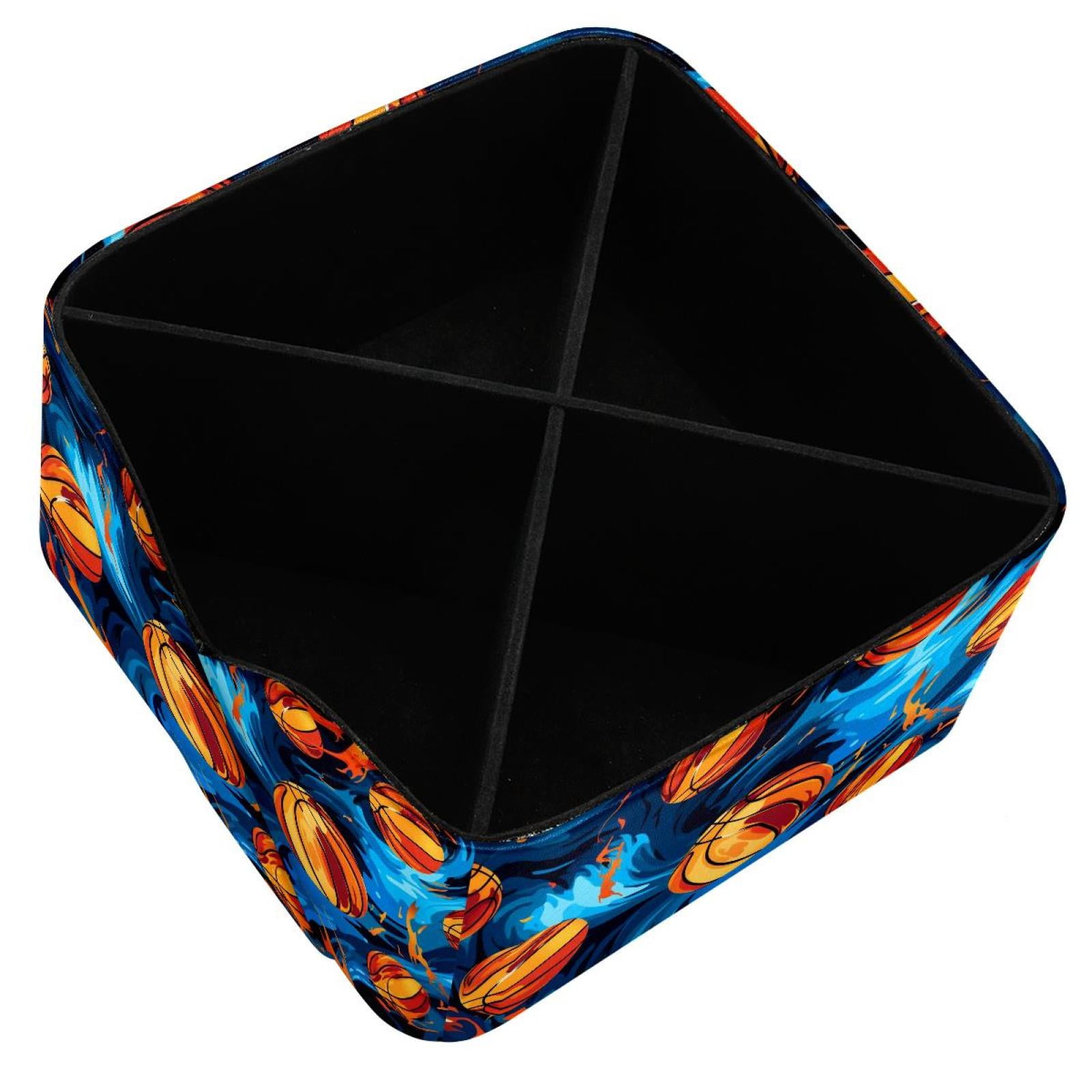 Basketball Square Pencil Holder with Removable Dividers and 4 ...