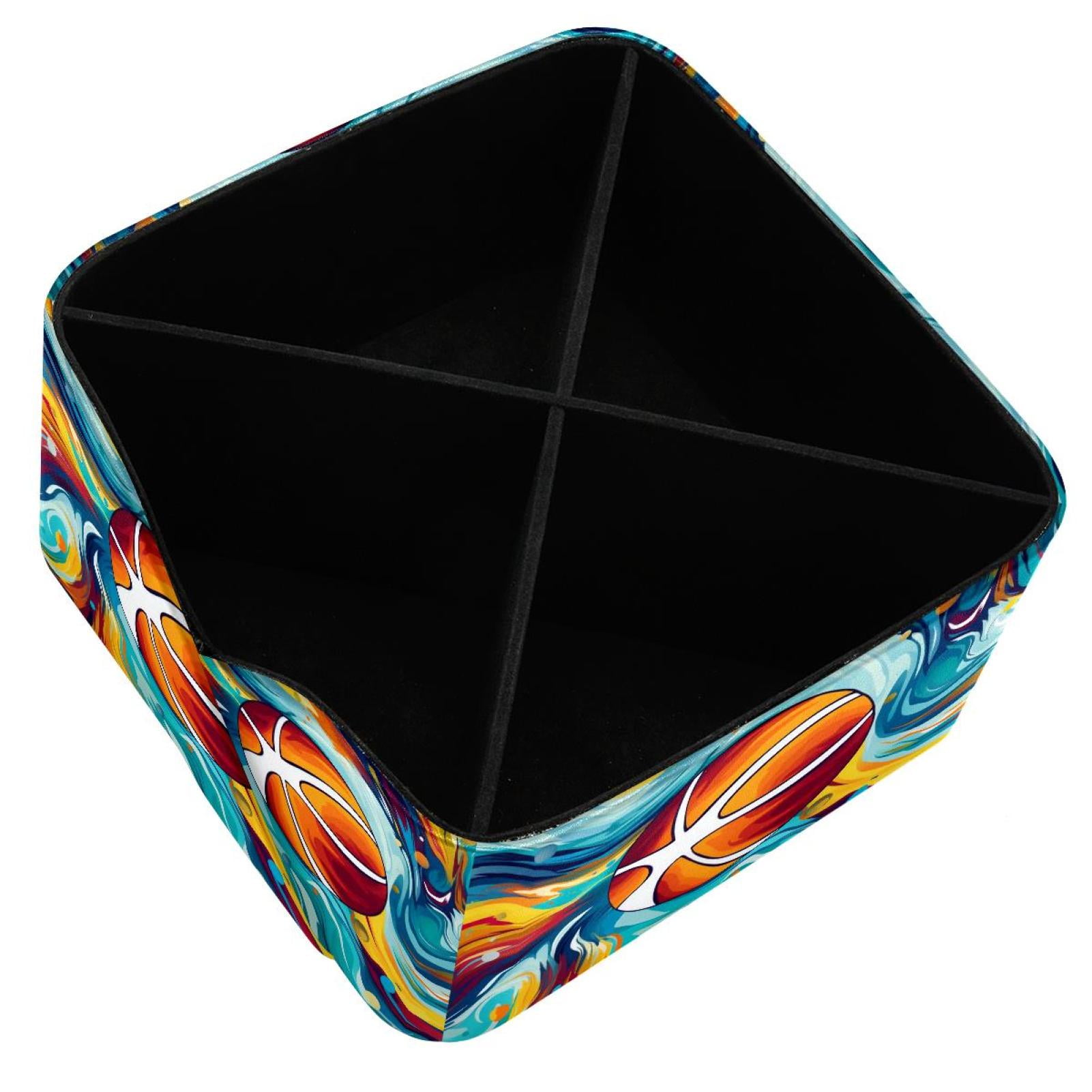 Basketball Square Pencil Organizer with 4 Compartments, Removable ...