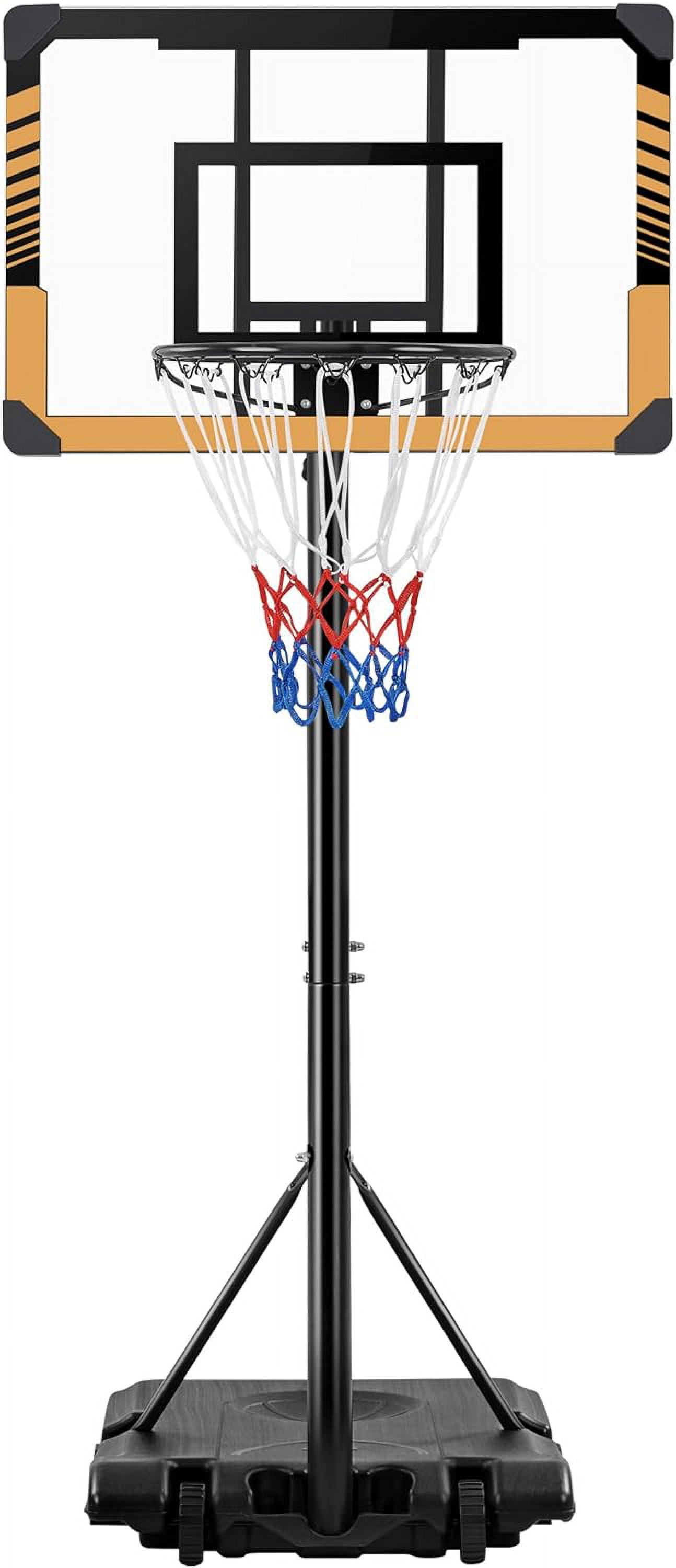 Basketball Stand System Adjustable Height with Wheels for Indoor ...