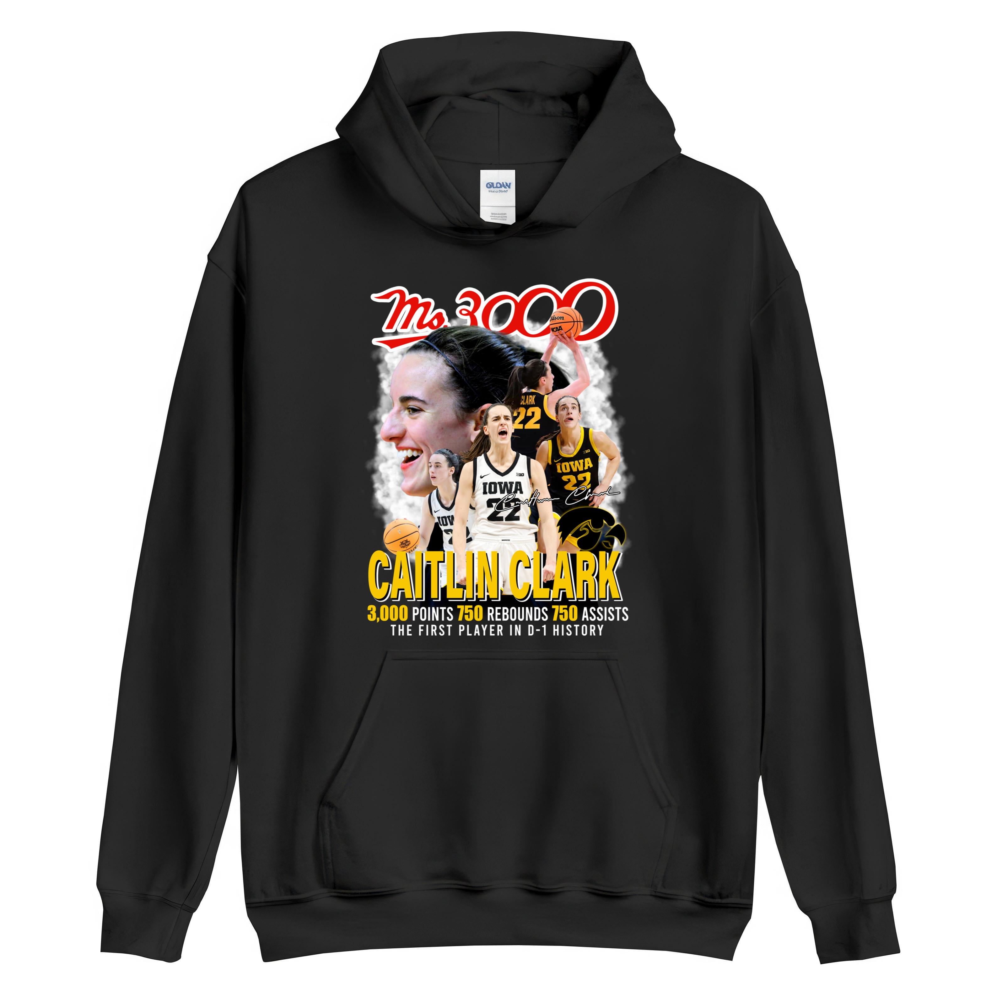 Basketball Star Ms.3000 Iowa Team The First Player In D 1 History Signature Shirt-TH29422 ...
