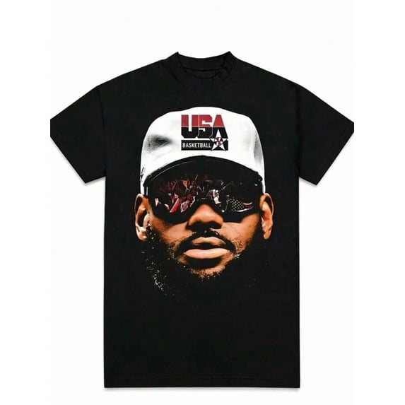 Basketball Star Retro T-Shirt, Unisex Short-Sleeve Crewneck, Casual ...