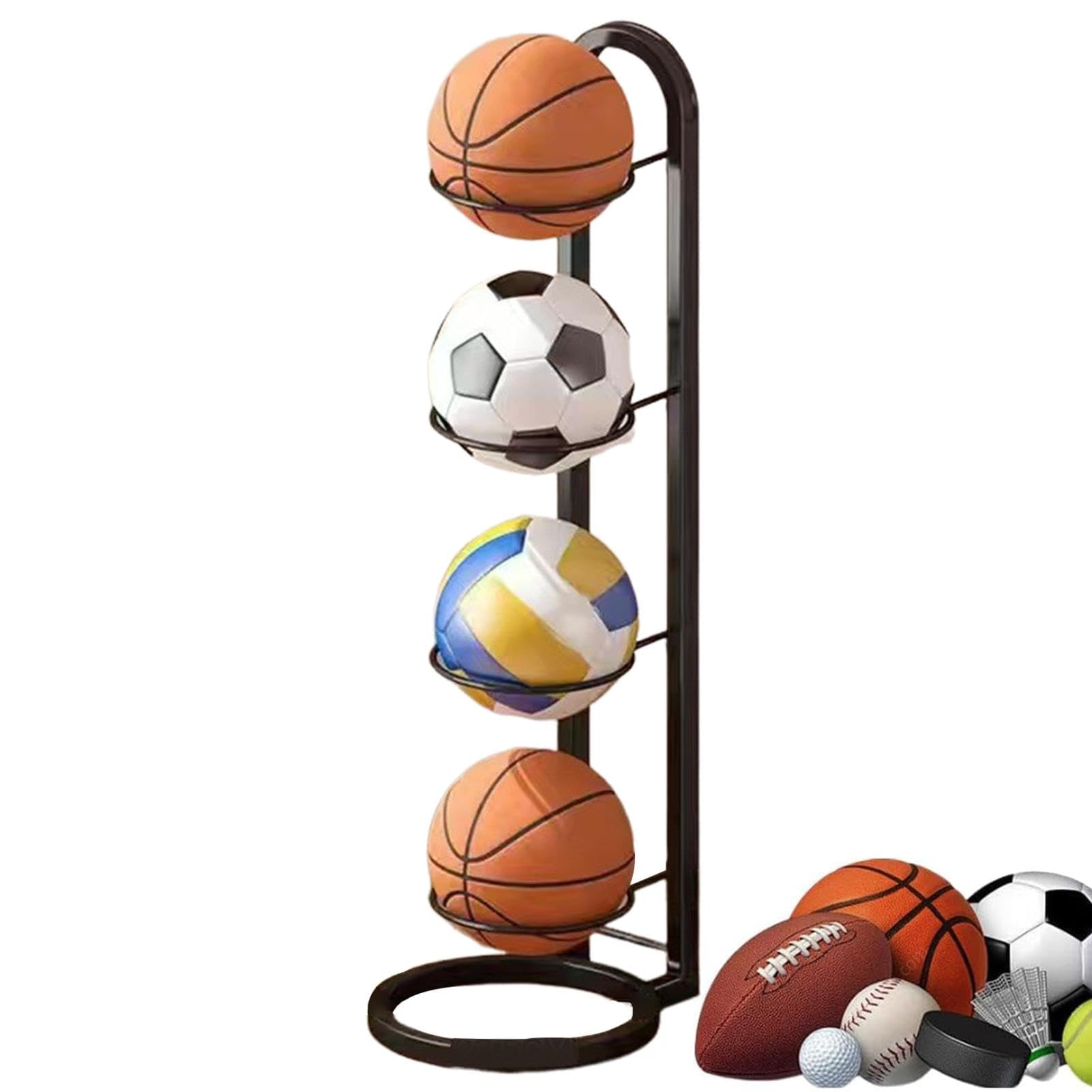 Basketball Storage Rack | Multi-Layer Football Display Stand | Vertical ...