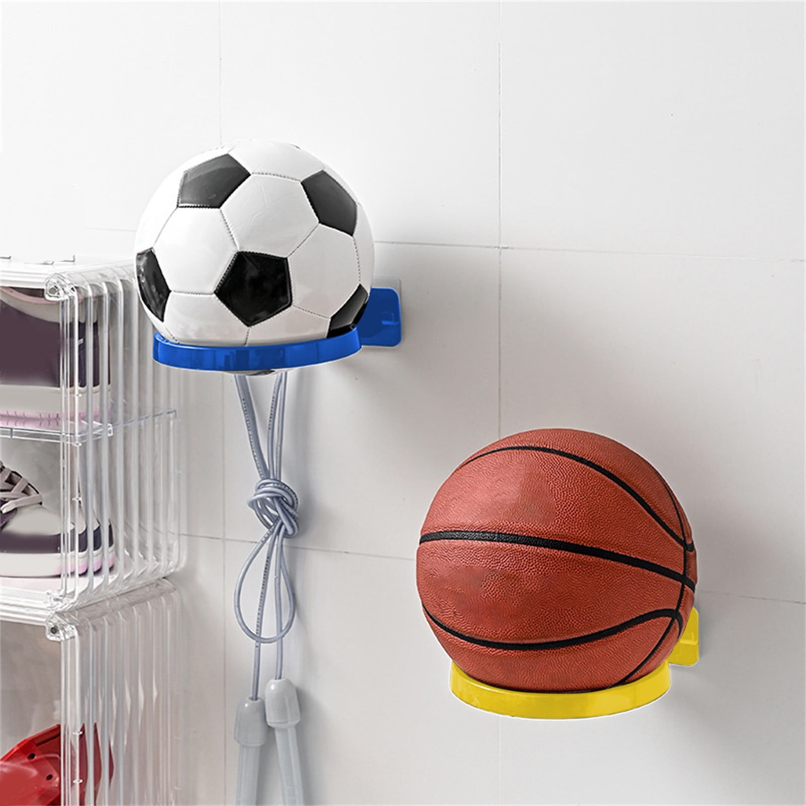 Basketball Storage Rack Wall Mounted | Multi-Functional Plastic ...