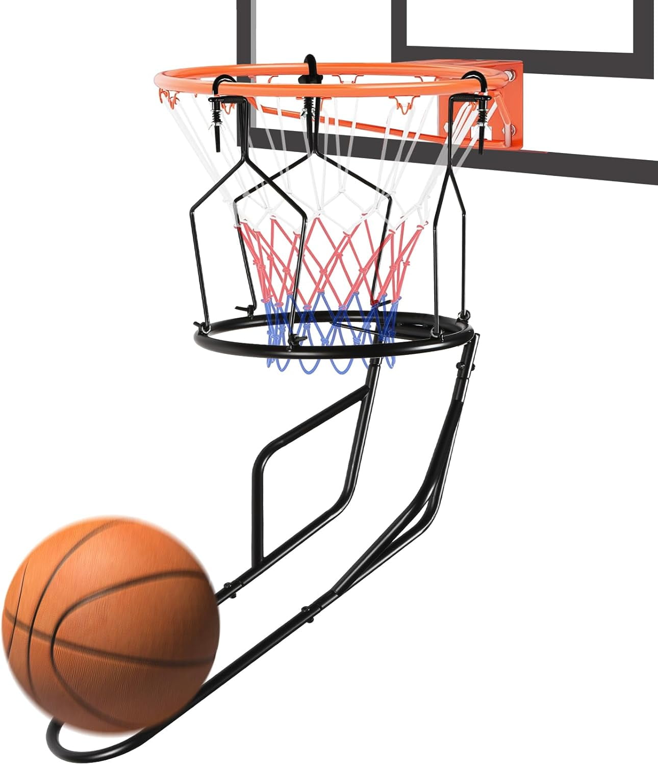 Basketball , Sturdy Metal Basketball Return Attachment with 3 Stable ...