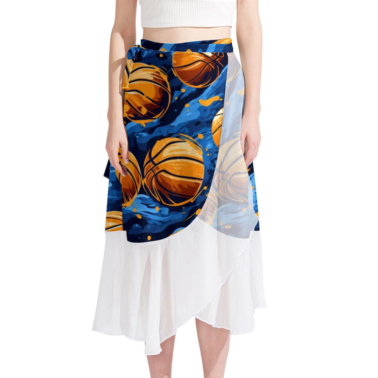 Basketball Stylish Chiffon Beach Skirts and Summer Dresses for Women ...