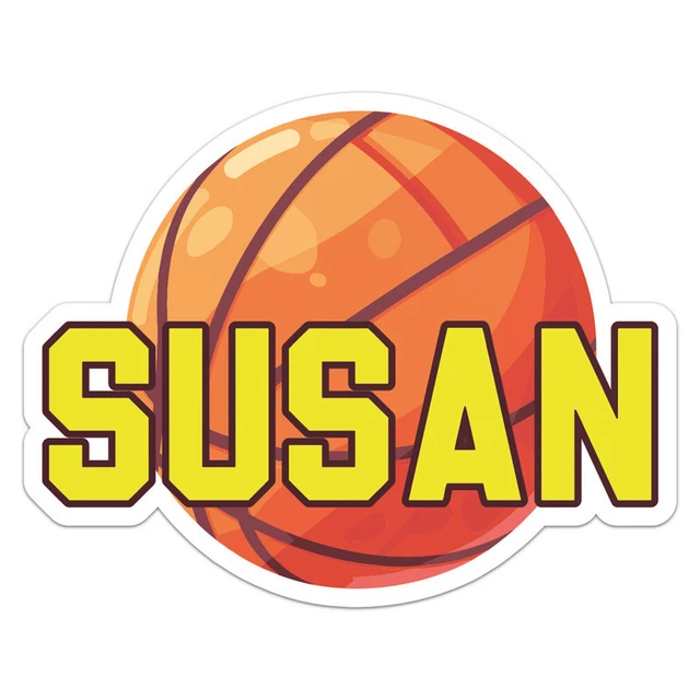 Basketball Susan Sticker Phone Decal Water Bottle Stickers Car Decals ...