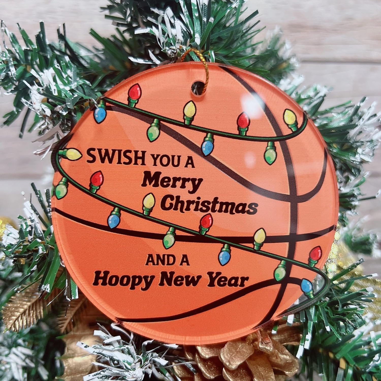 Basketball Swish You A Merry Christmas Ornament 2024, Athlete College ...