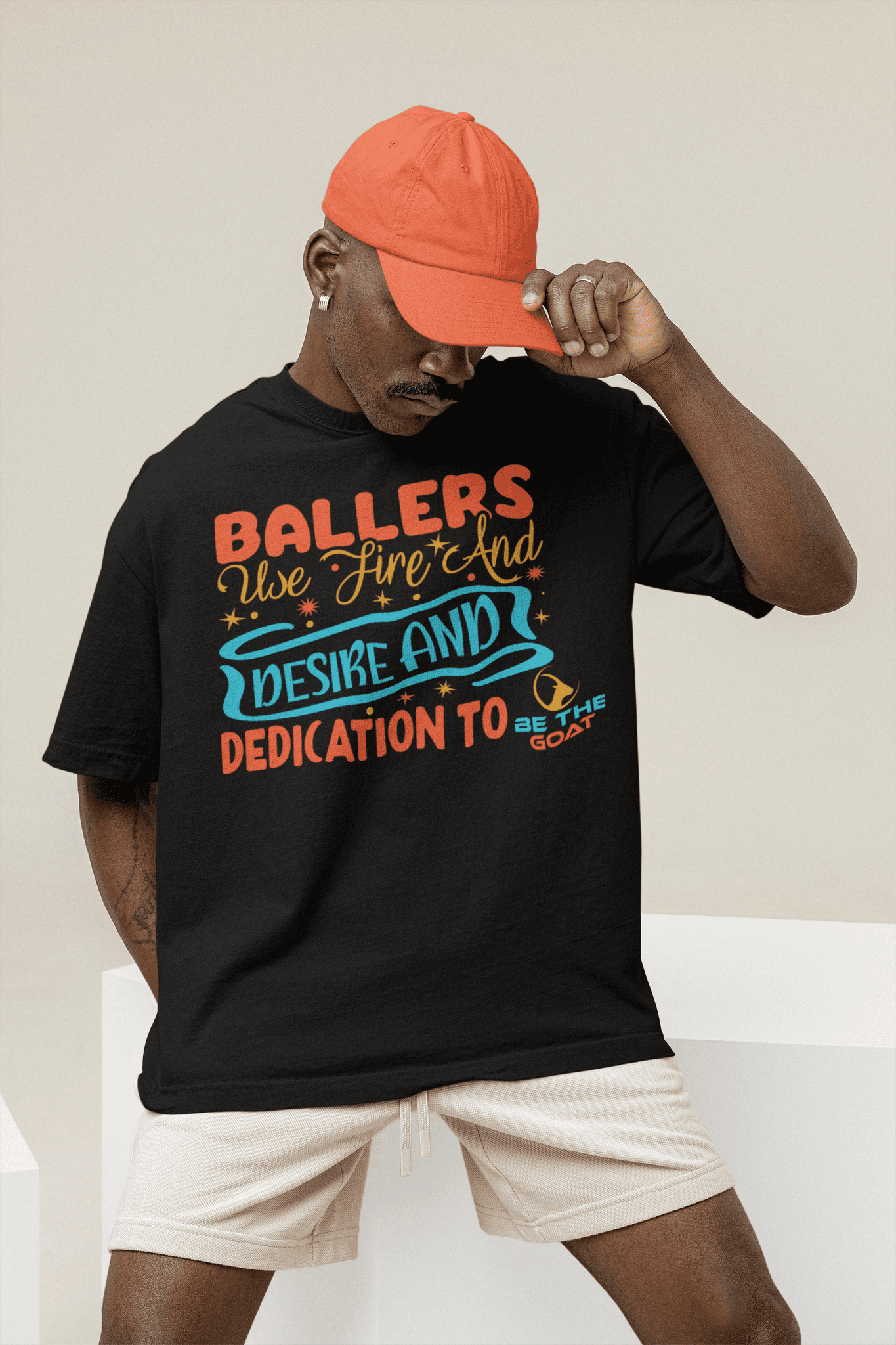 Basketball T-Shirt Baller We Fire And Desire And Dedication To Be The ...