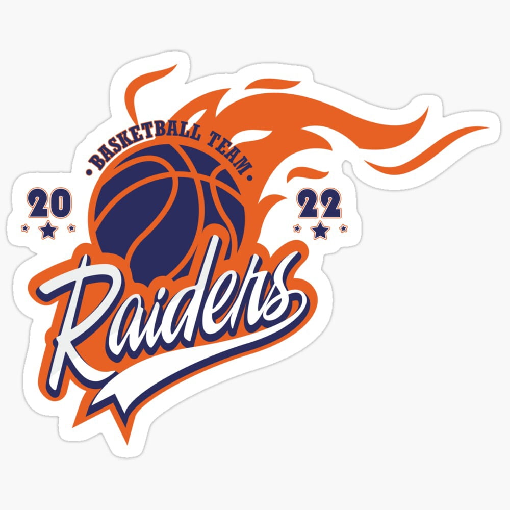Basketball Team Raiders 2022 Funny Sticker Baseball Sticker, Football ...