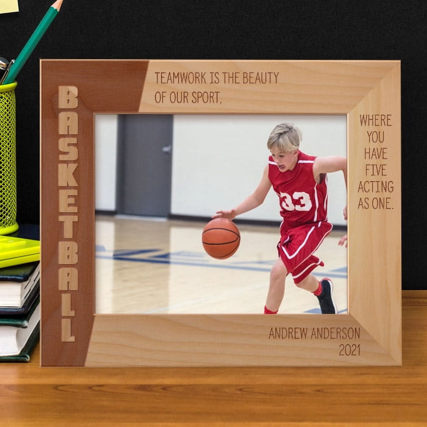 Basketball Teamwork Is The Beauty Of Our Sport Personalized Wooden ...