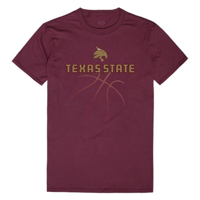 Basketball Tee - Texas State - Maroon - Large - Walmart.com