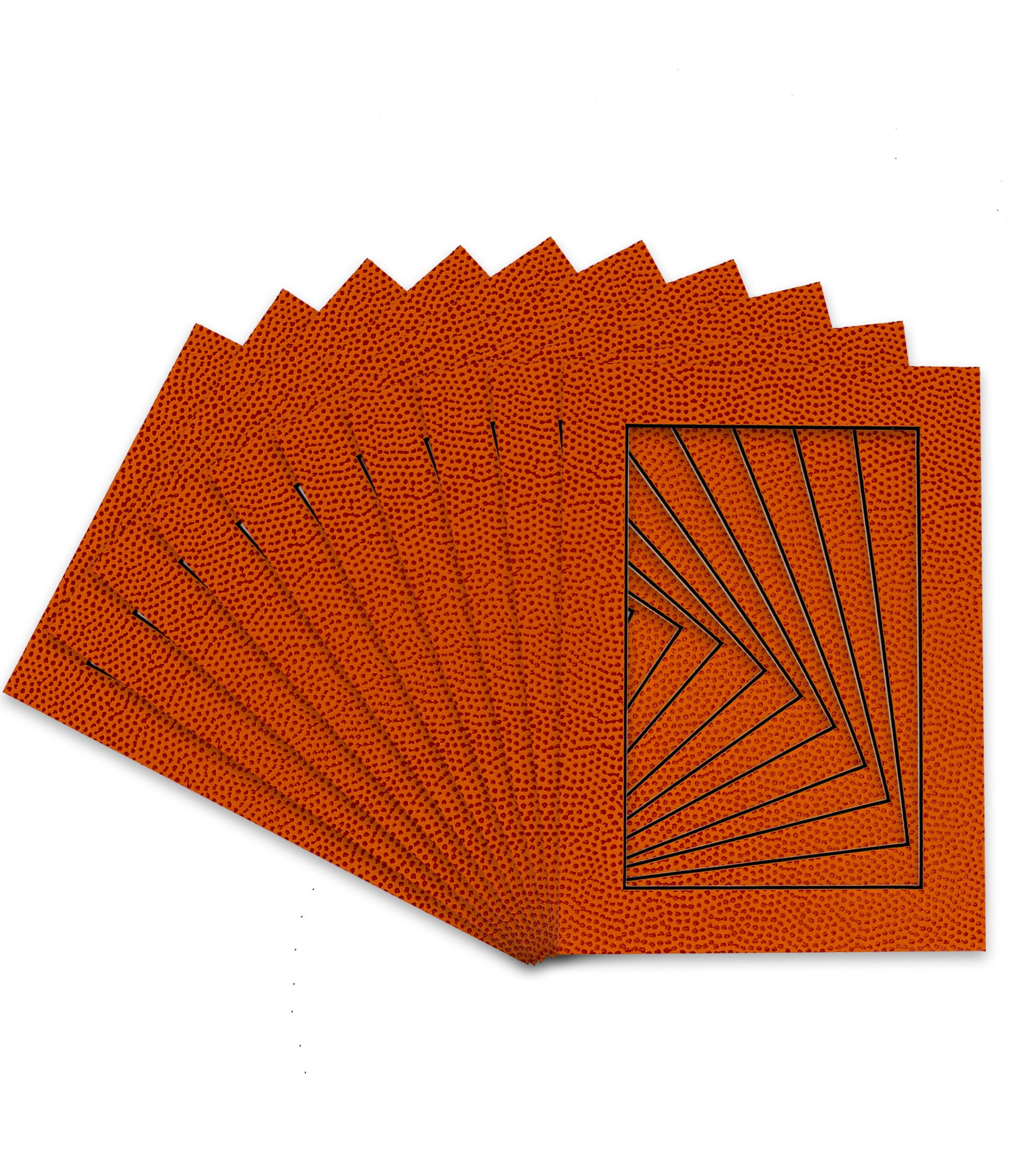 Basketball Texture Acid Free 5x7 Picture Frame Mats with White Core ...
