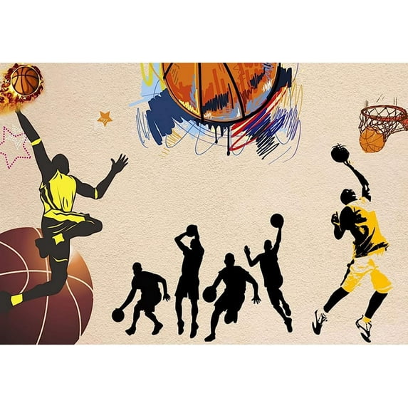 Basketball Theme Backdrop Background for Photography Sport Birthday ...