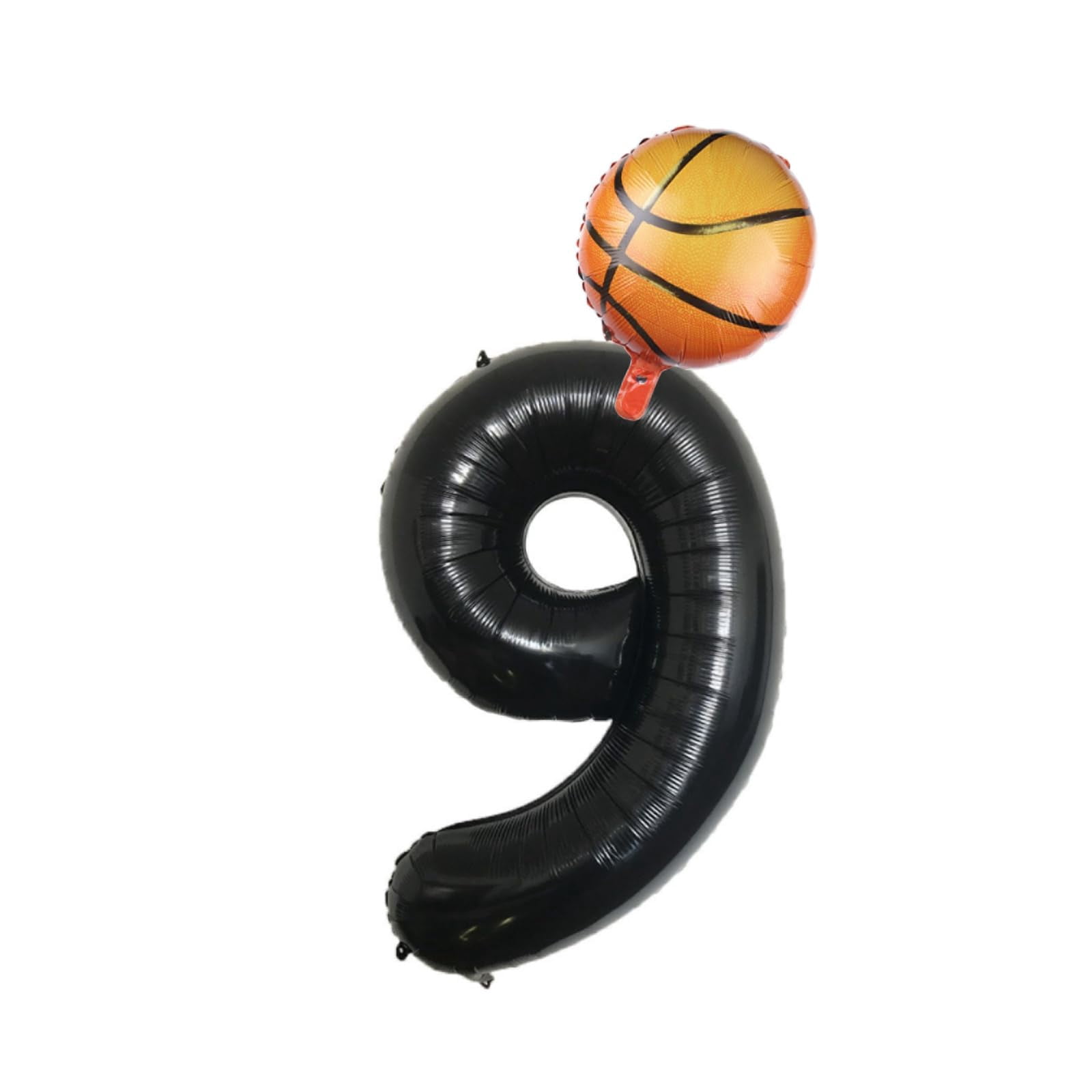 Basketball Themed 9th Birthday Party Balloons，40inch KKS1 Black Number ...