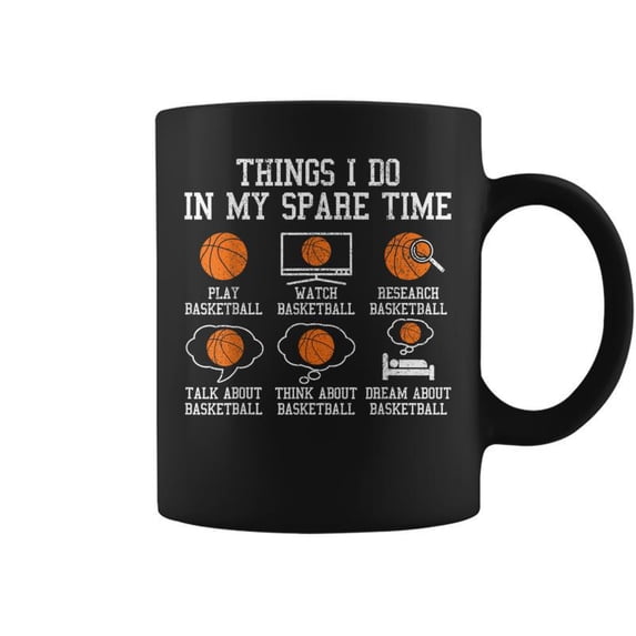 Basketball Things I Do In My Spare Time Bball Player Sports Coffee Mugs ...