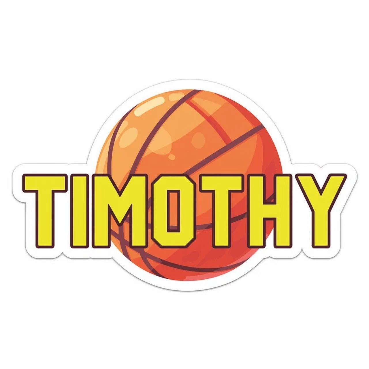 Basketball Timothy Sticker Phone Decal Water Bottle Stickers Car Decals ...