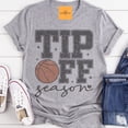 Basketball Tip Off Season Tshirt Distressed Style - Walmart.com