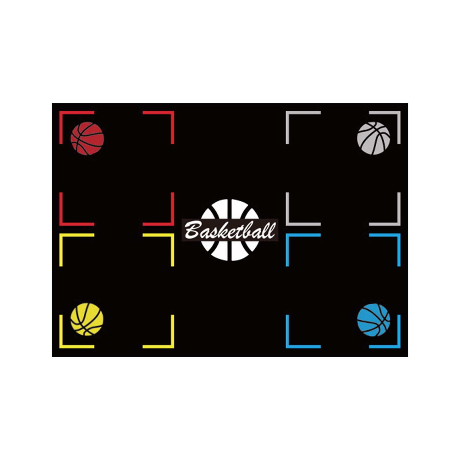 Basketball Training Mat, Basketball Footstep Training Mat, 2mm Silent ...