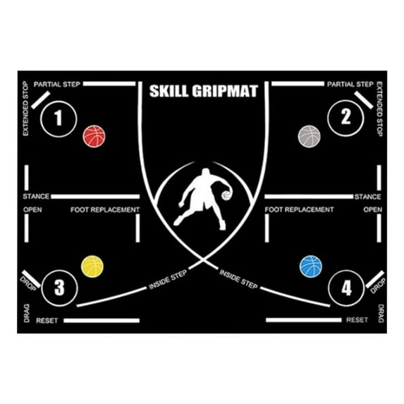 Basketball Training Mat Featuring Non-Slip Rubber Pads for Dribble ...