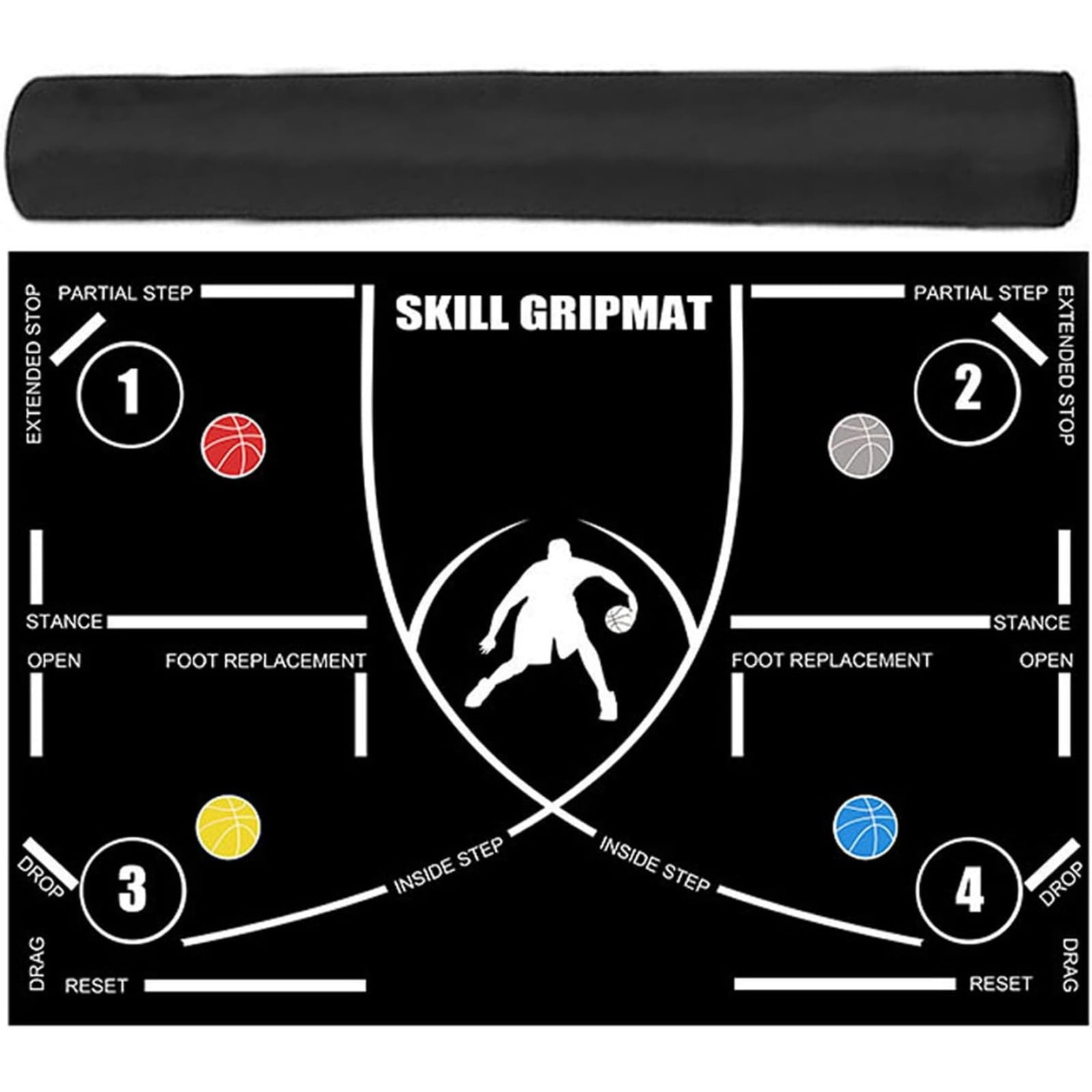Basketball Training Mats, Anti-S Basketball Door Mat Rubber, Silent ...