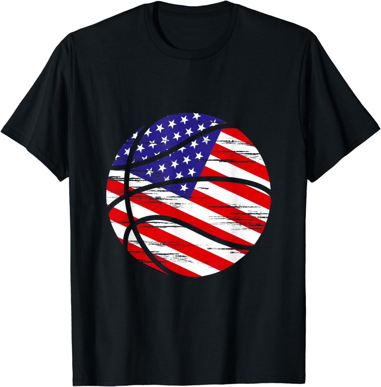 Basketball US American Flag - Team Basketballer T-Shirt - Walmart.com