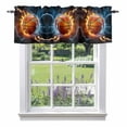 Basketball Valances for Windows, Fire and Water Lightning Impact ...
