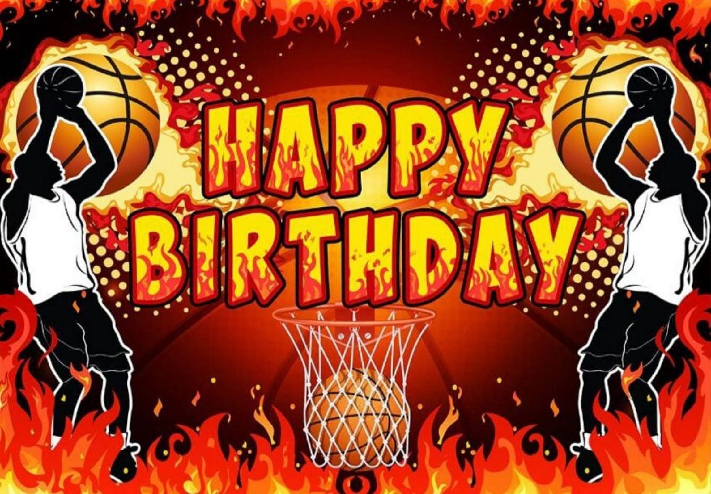 Basketball Court Style Background Birthday ration Add Charm Your ...