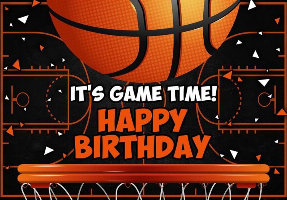 Basketball Vinyl Custom Birthday Backdrop Background Party Photography ...