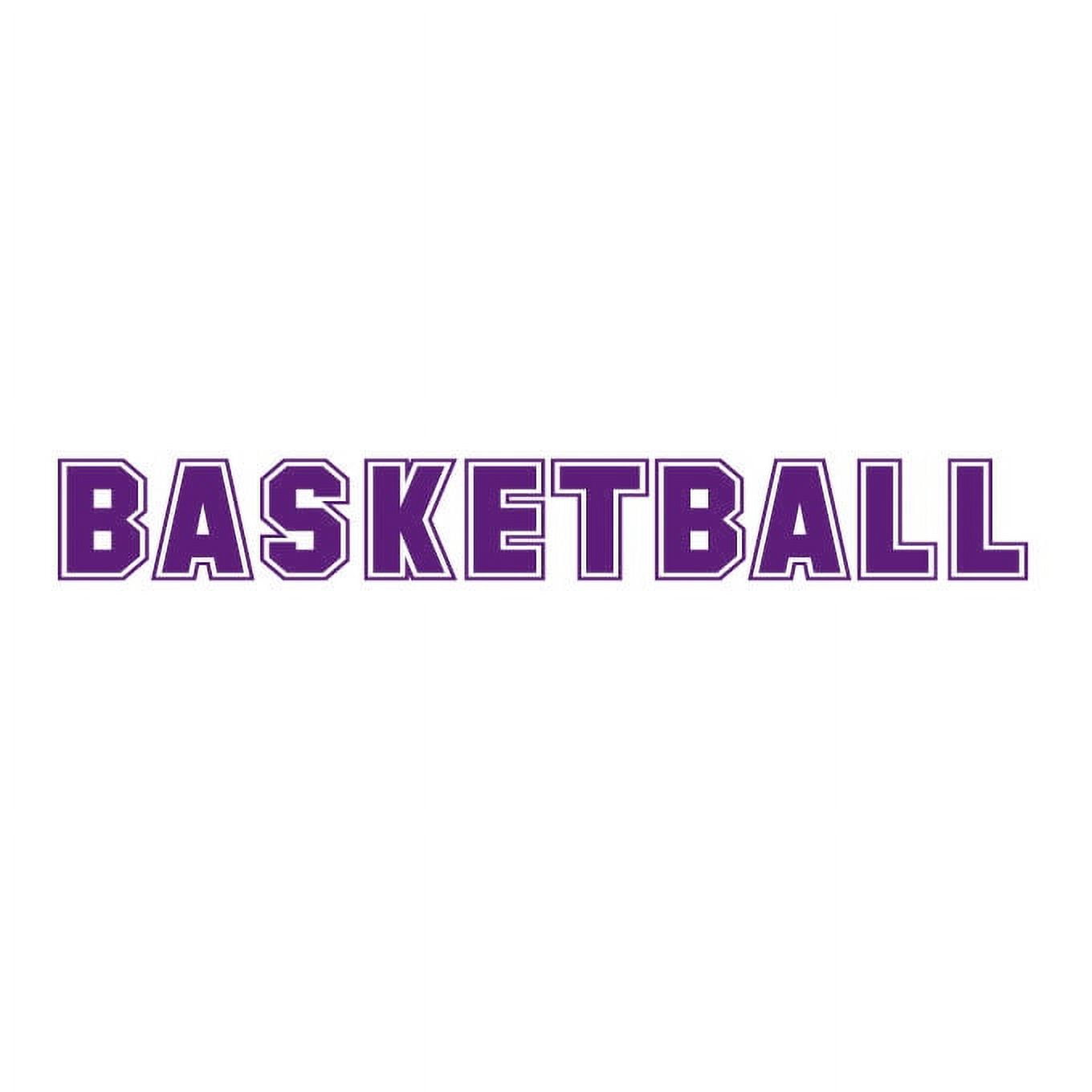 Basketball Vinyl Graphic - Large - Violet - Walmart.com