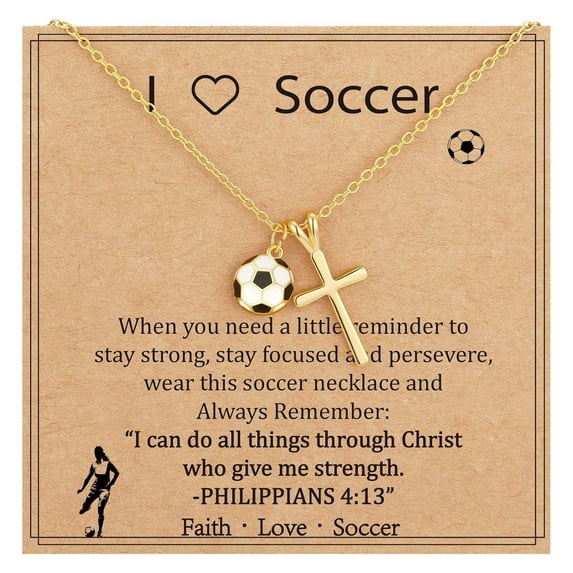 Basketball Volleyball Football Inspired Crucifix Pendant - Walmart.com