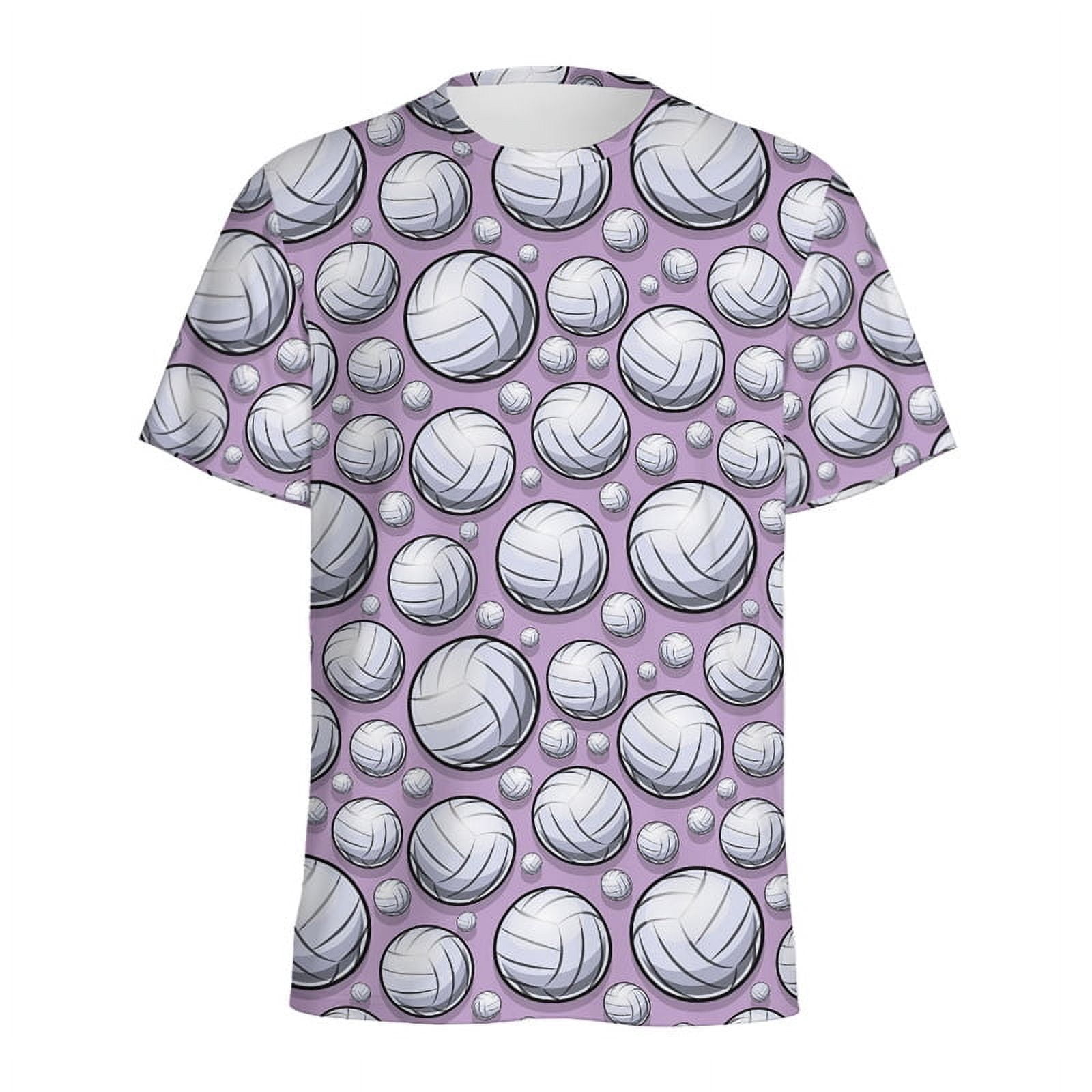 Basketball Volleyball Graphic T Shirt For Men 3d Printed Loose Tshirt ...