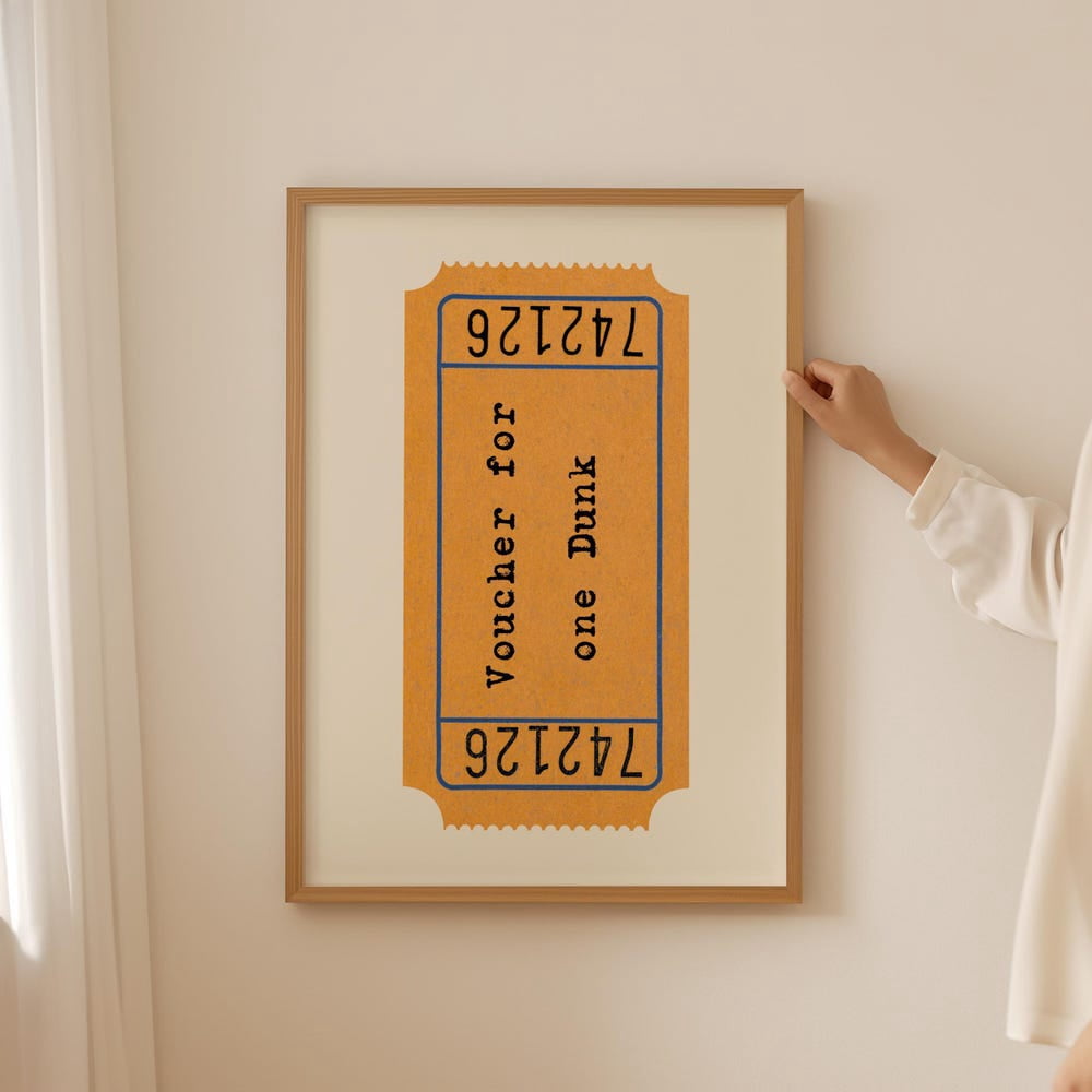 Basketball Voucher Poster- Trendy sports Wall Art as hobby coach gift ...
