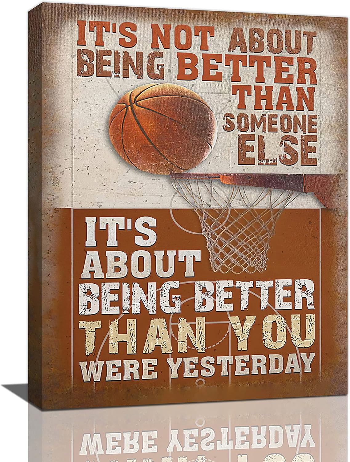 Basketball Wall Art Motivational Quotes Pictures Wall Decor Sports ...