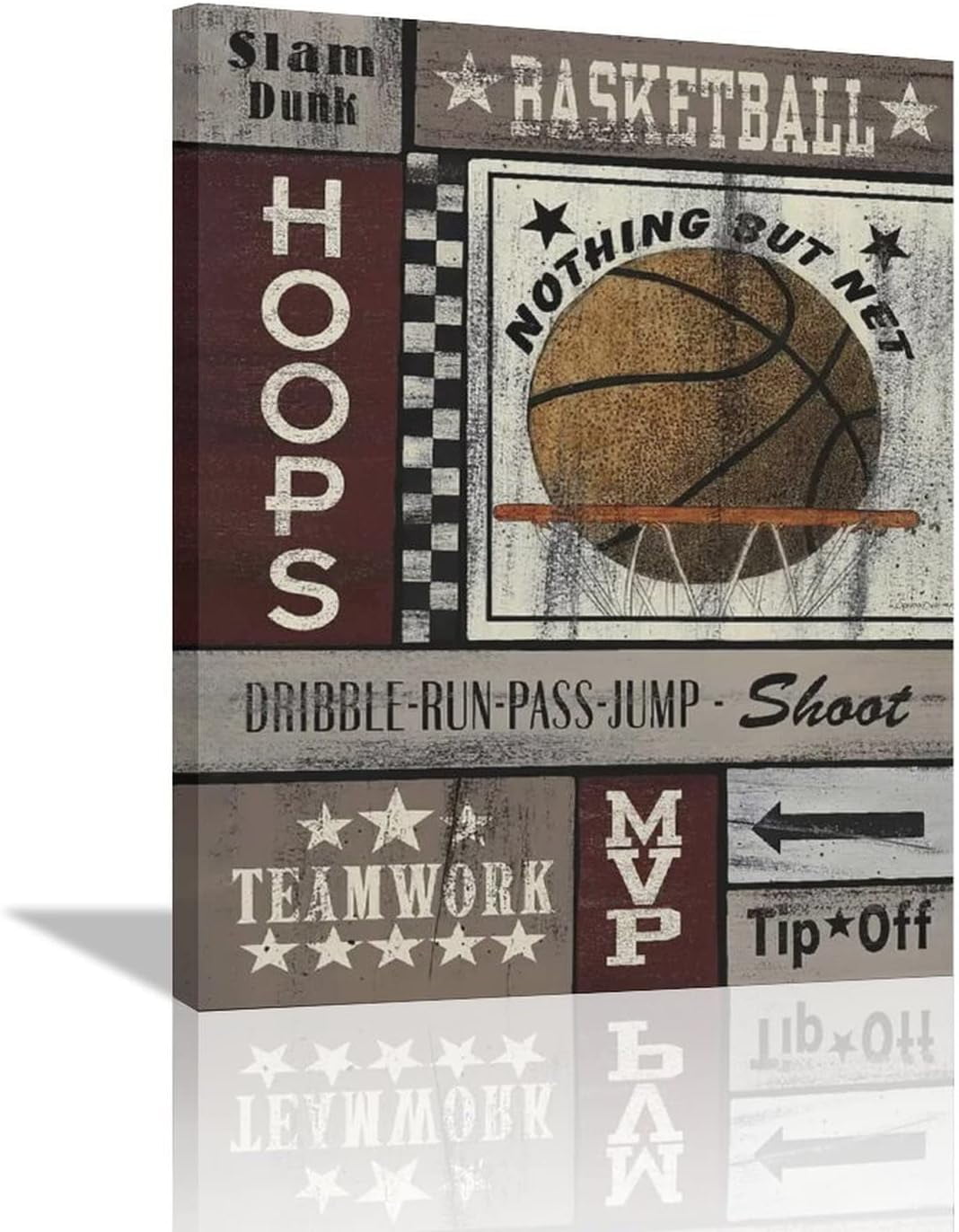 Basketball Wall Art Sport Theme Pictures Canvas Wall Decor Gifts for ...