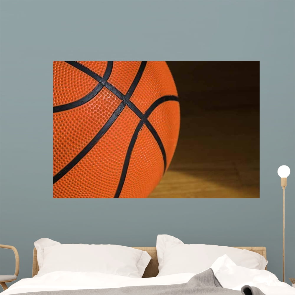 Basketball Wall Mural Decal Sticker, Wallmonkeys Peel & Stick Vinyl ...