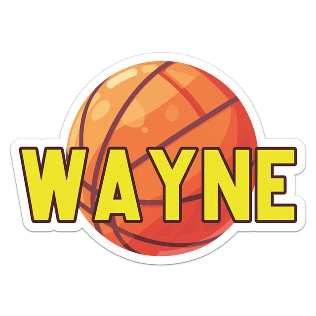 Basketball Wayne Sticker Phone Decal Water Bottle Stickers Car Decals ...