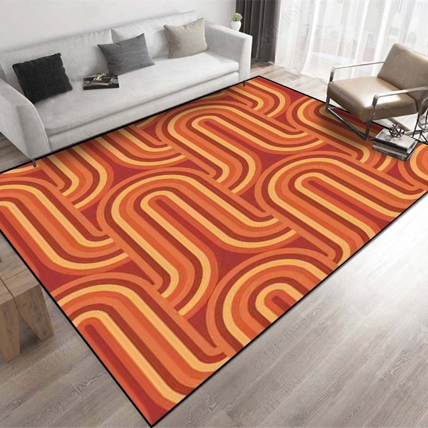 Basketball Wood Court Rectangle Rugs Boys Teens Room Decor Carpet for ...