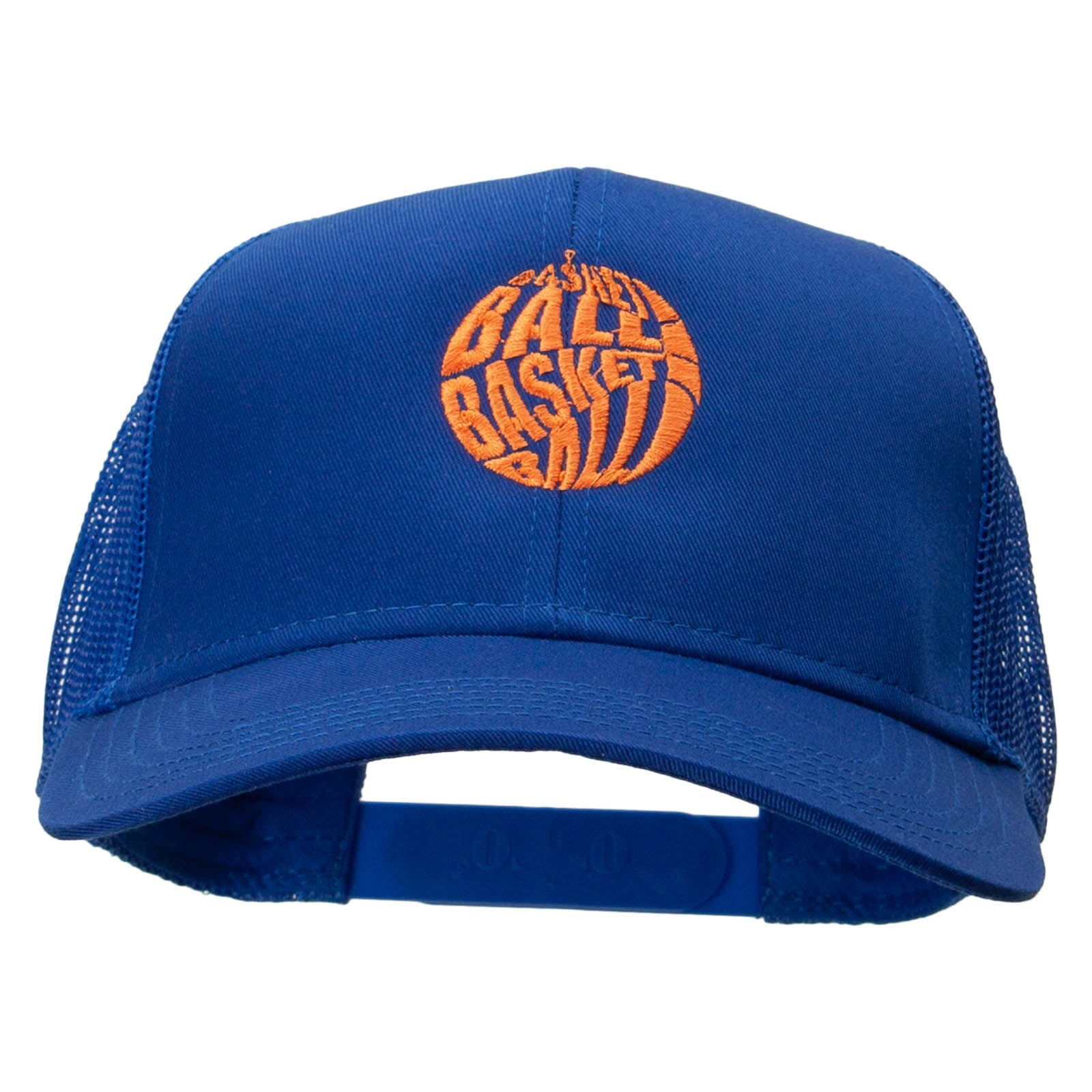 Basketball Word Logo Embroidered Solid Cotton Twill Mesh Prostyle Cap ...