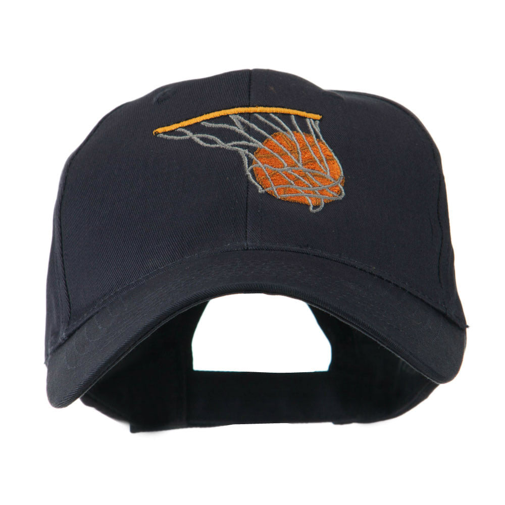 Basketball in Net Embroidered Cap - Navy OSFM - Walmart.com